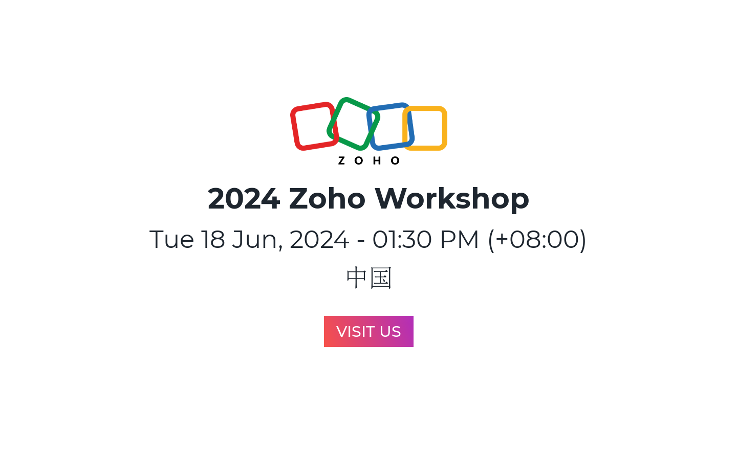 2024 Zoho Workshop